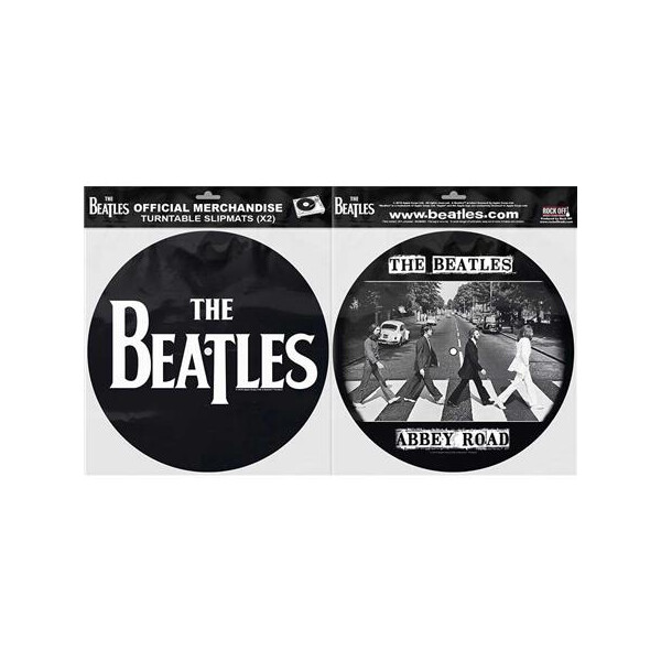 Beatles, The - Drop T Logo & Abbey Road - Slipmat Bundle, 14,90